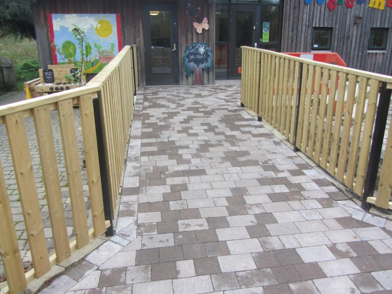 Entrance facelift for the Skelton Grange Environment Centre